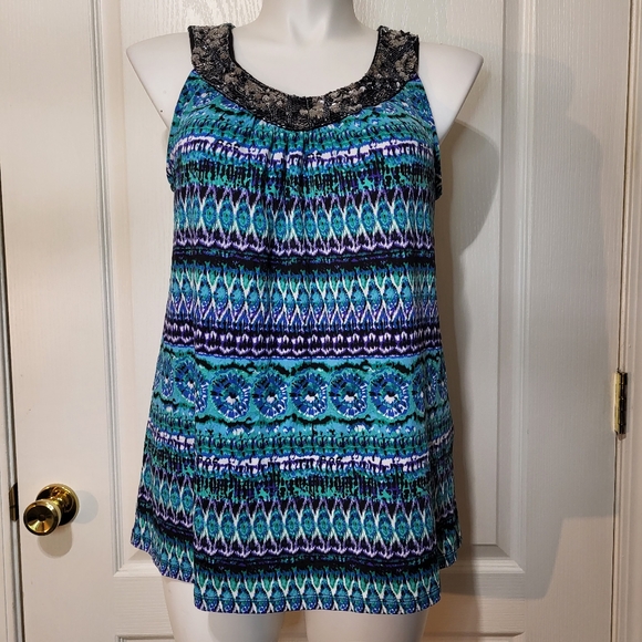 Cato | Tops | Cato Multicolor Sequin Detail Top Tank | Poshmark